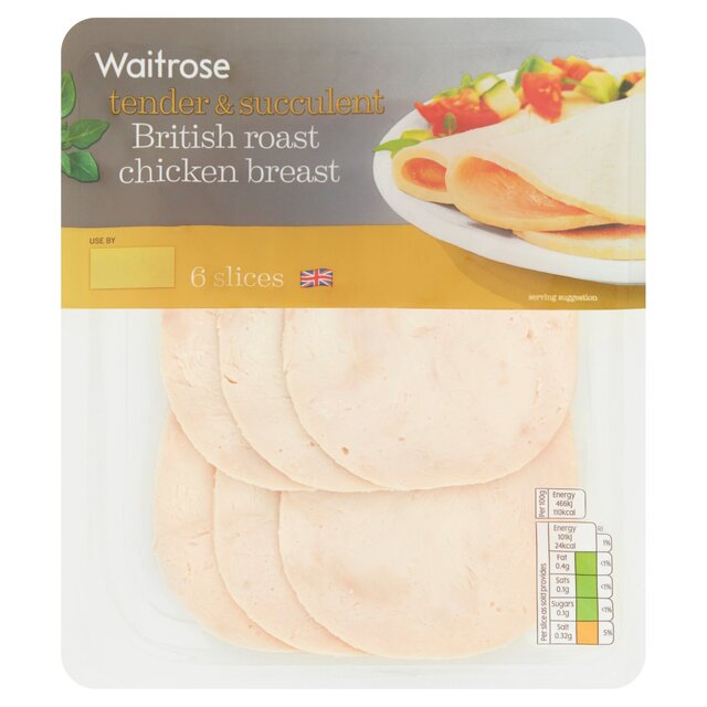 Waitrose British Roast Chicken Breast 130g From Ocado