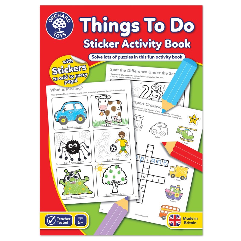 Orchard Toys Things to Do Activity Book - Ocado