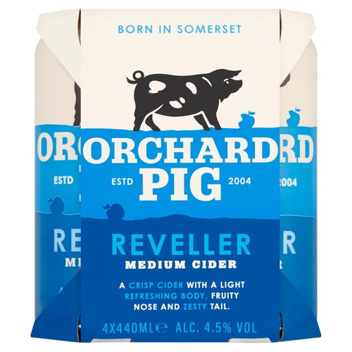Orchard Pig Reveller Apple Cider Cans - Ocado