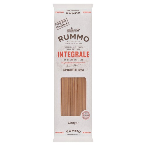 Rummo Wholewheat Spaghetti Integrali Pasta No.3 - Ocado
