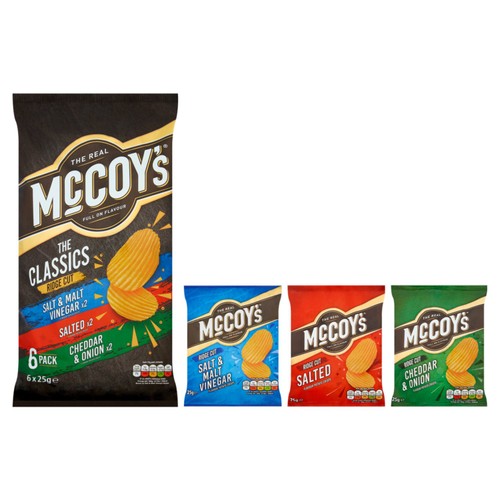 McCoy's Classic Variety Multipack Crisps - Ocado