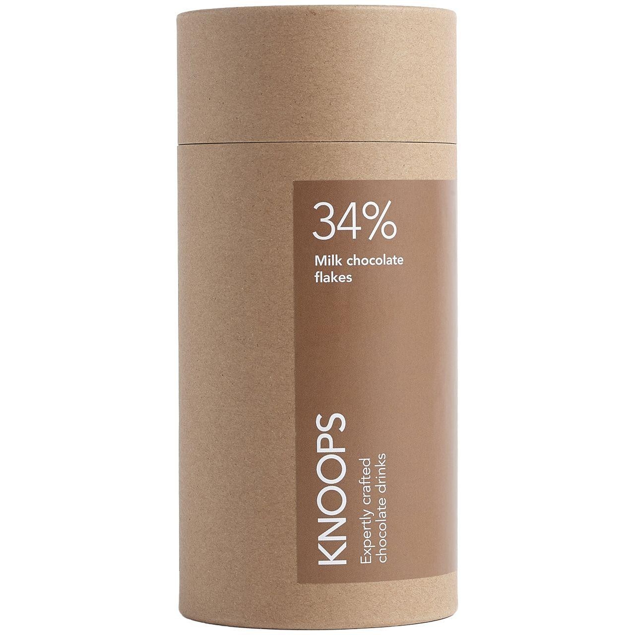 Knoops 34% Milk Hot Chocolate Flakes Tube - Ocado
