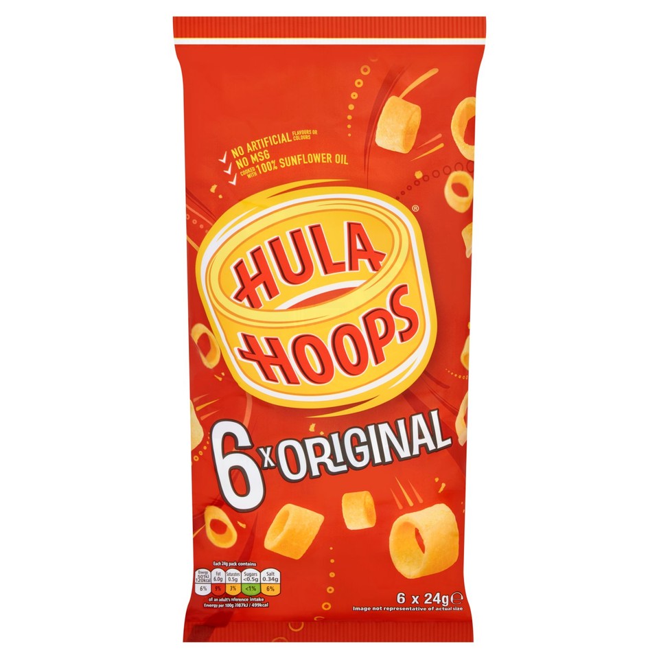 Hula Hoops Original Multipack Crisps Snacks - Ocado