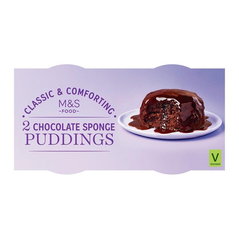 M&S 2 Chocolate Sponge Puddings - Ocado