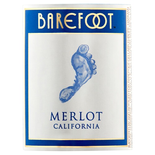 Barefoot Merlot Small Bottle - Ocado