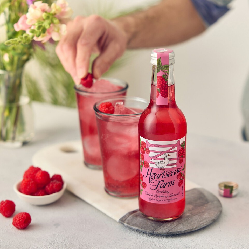 Heartsease Farm Sparkling British Raspberry Lemonade - Ocado
