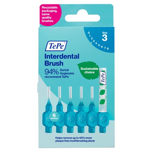 TePe Blue Interdental Brush 0.6mm - Ocado