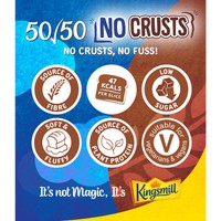 Kingsmill 50/50 No Crusts Bread Loaf - Ocado