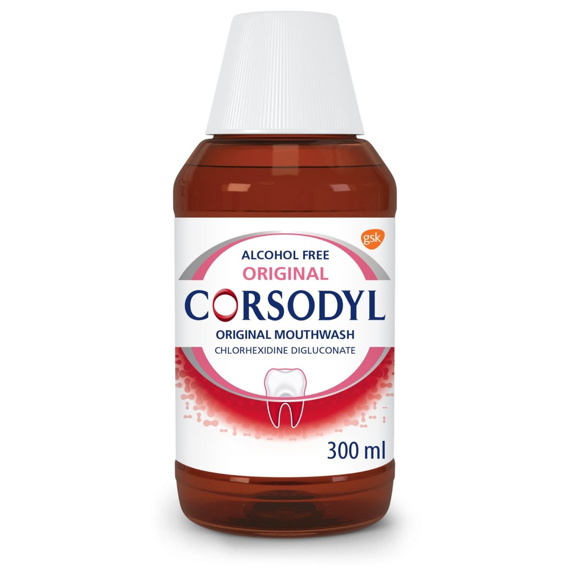 Corsodyl Medicated Antibacterial Mouthwash Original, Alcohol Free ...
