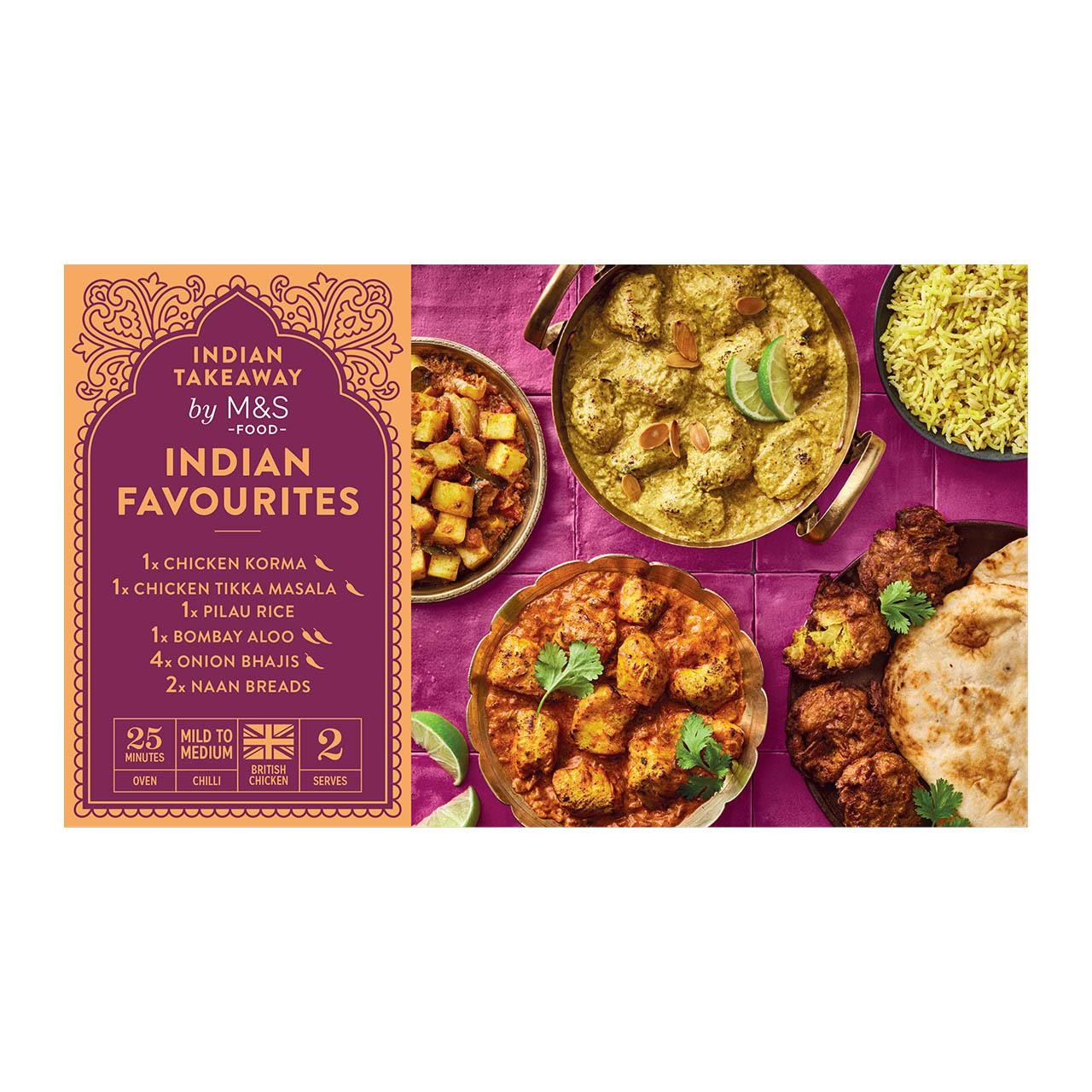 M&S Indian Favourites Takeaway Box - Ocado