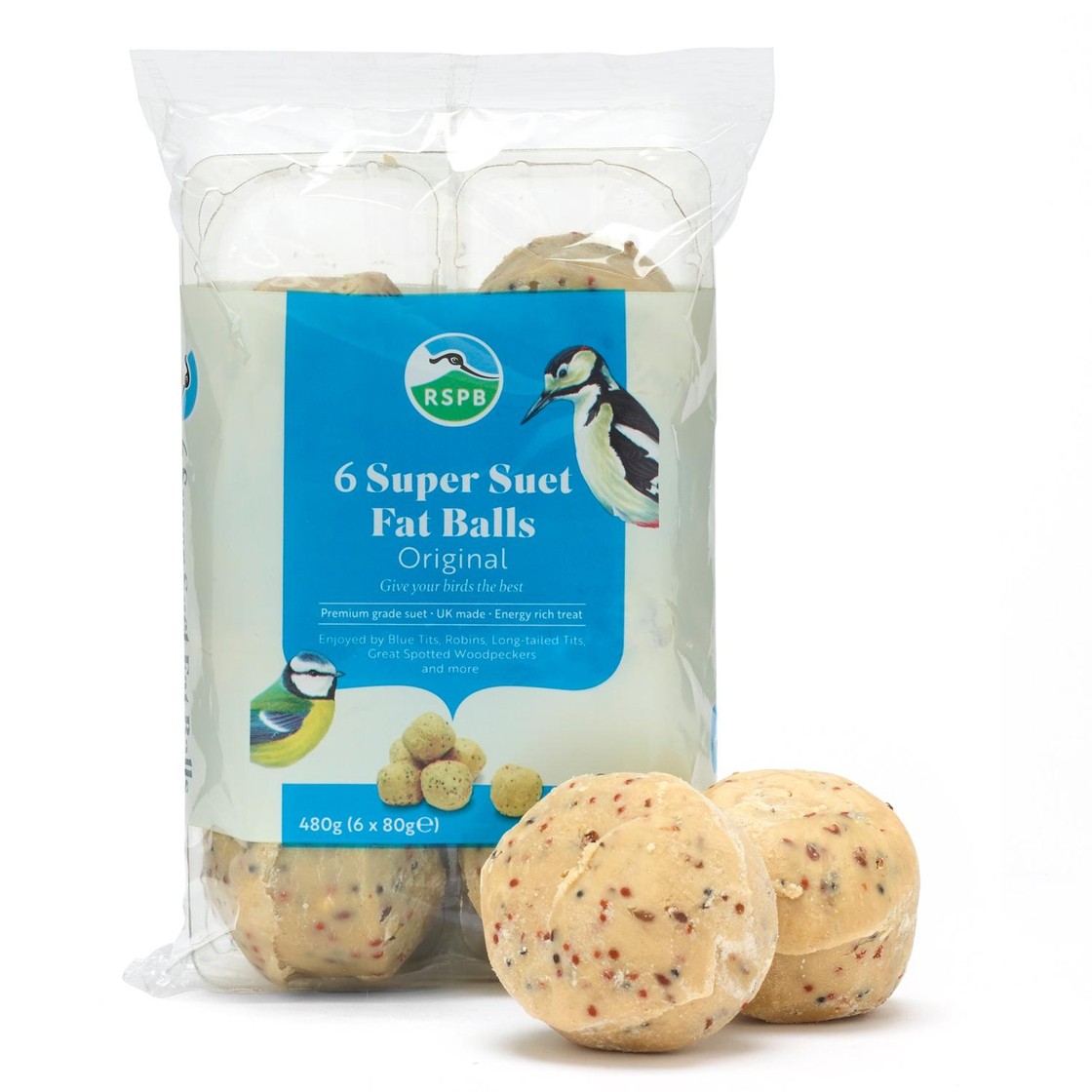 RSPB Super Suet Fat Balls - Ocado