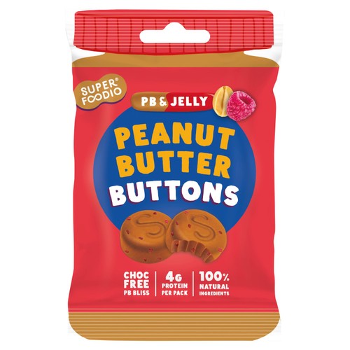 Superfoodio PB & Jelly Peanut Butter Buttons - Ocado