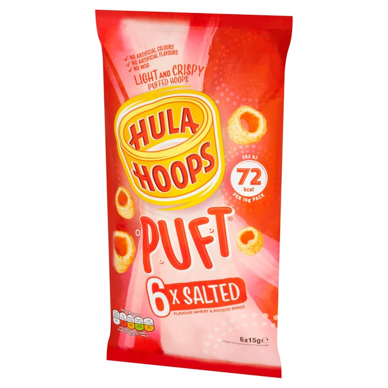 Hula Hoops Puft Salted Multipack Crisps - Ocado