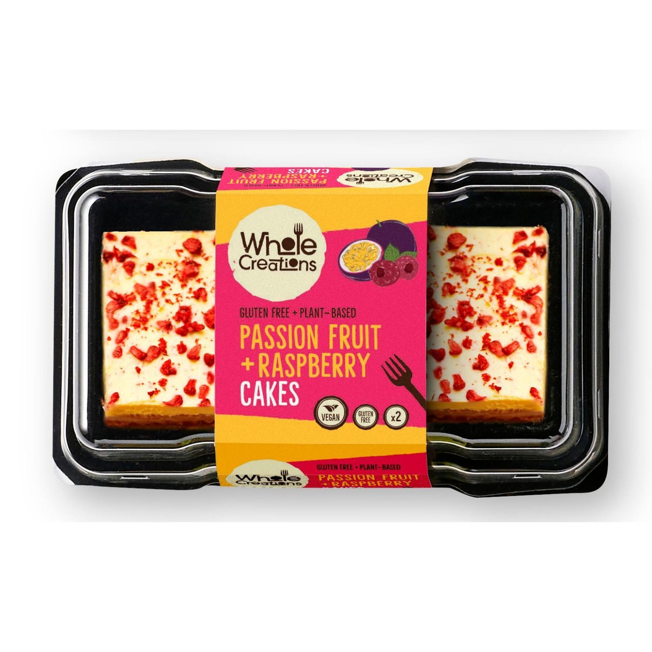 Wholecreations Gluten Free & Plant Based Passion Fruit & Raspberry ...