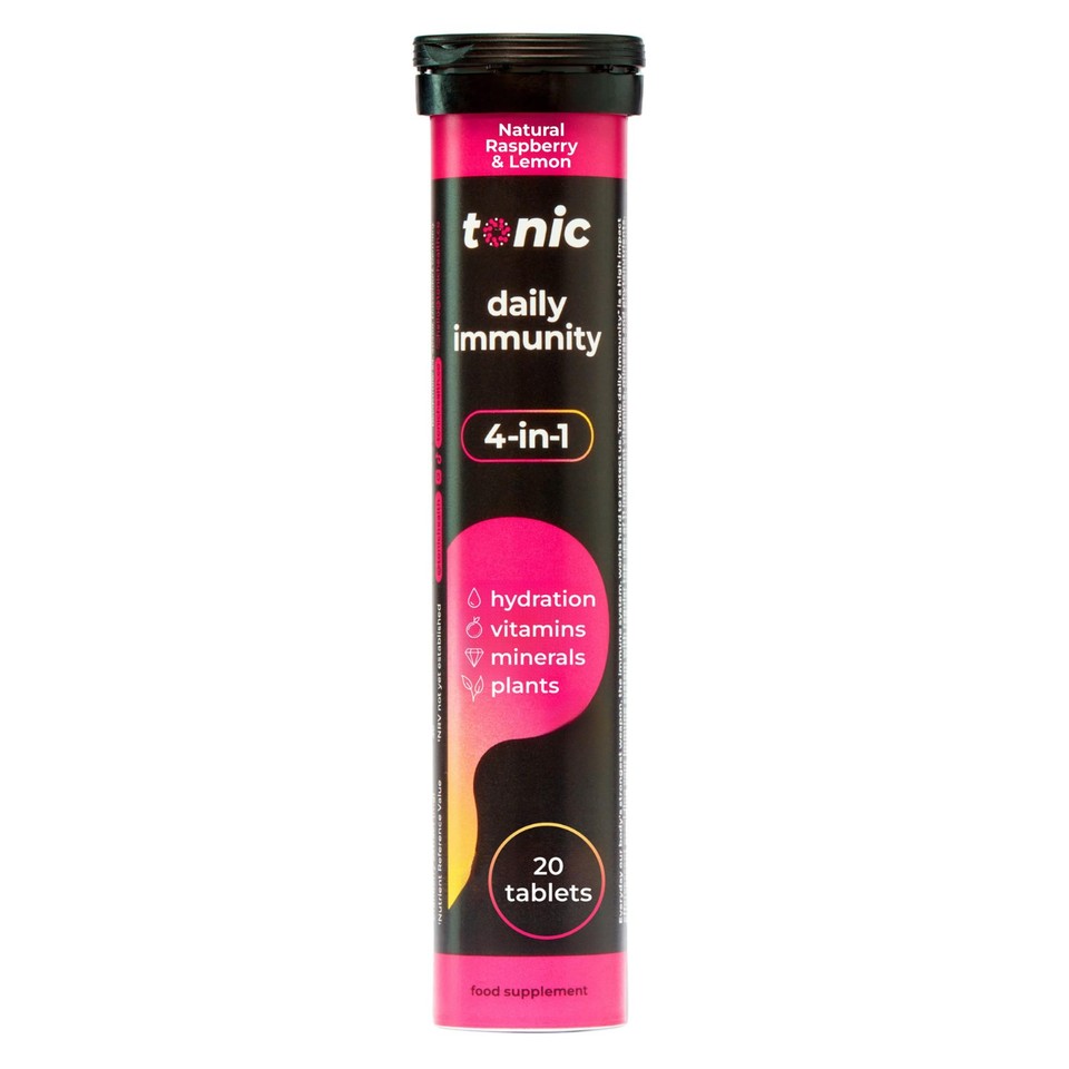 Tonic Health Daily Immunity Raspberry Effervescent tablets - Ocado