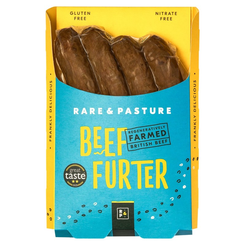Rare & Pasture Beef Frankfurter Hot Dog - Ocado
