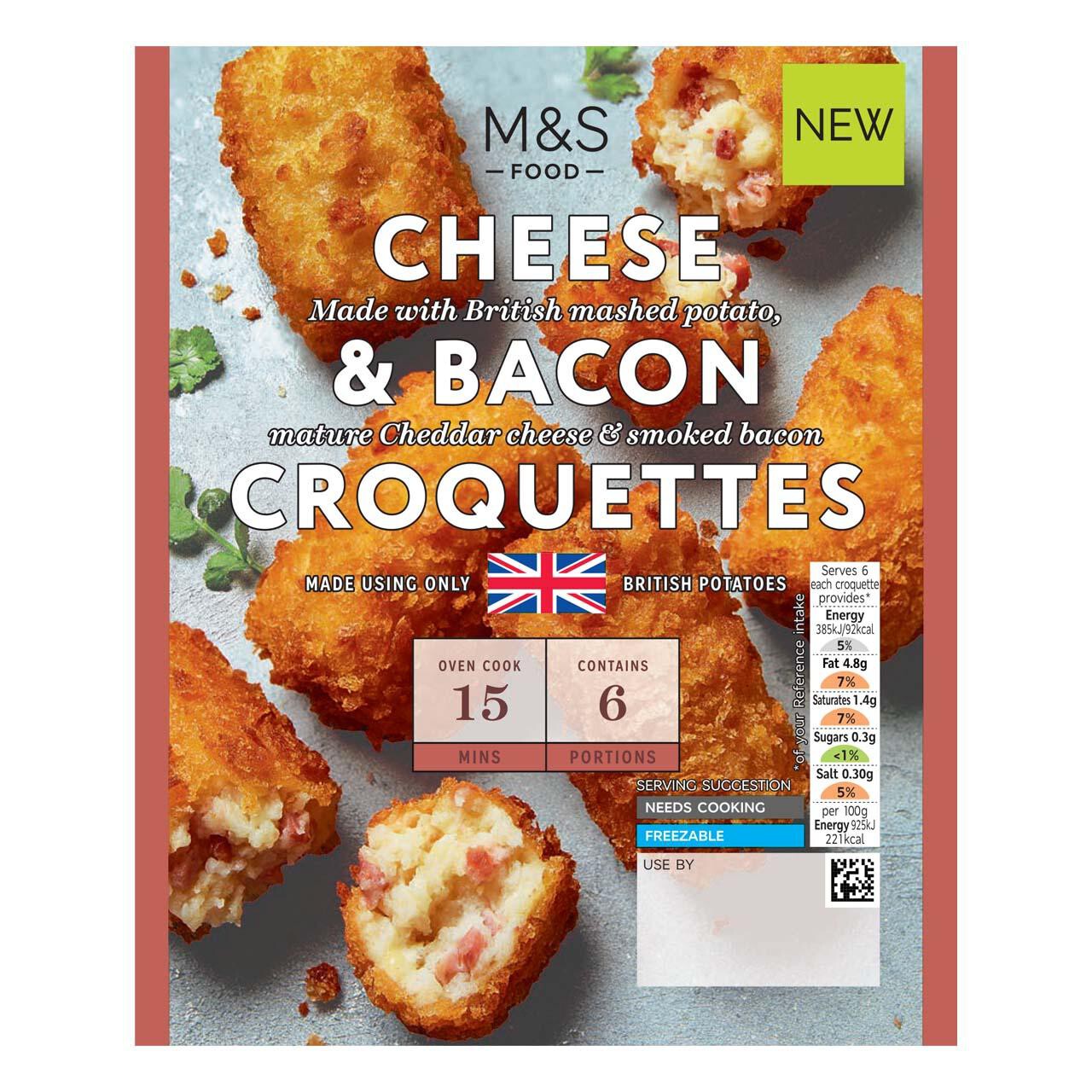 M&S 6 Cheese & Bacon Croquettes - Ocado