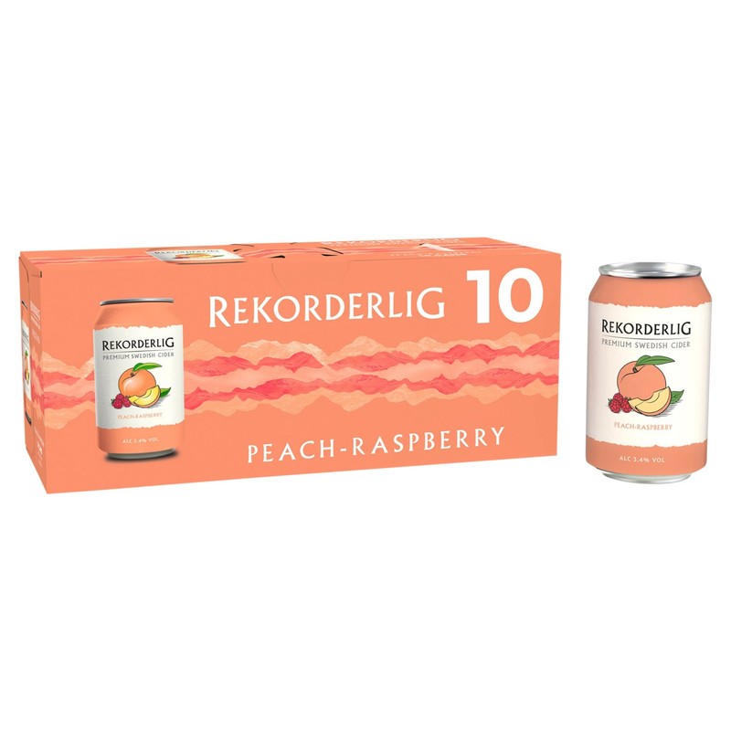 Rekorderlig Peach - Raspberry Premium Fruit Cider - Ocado