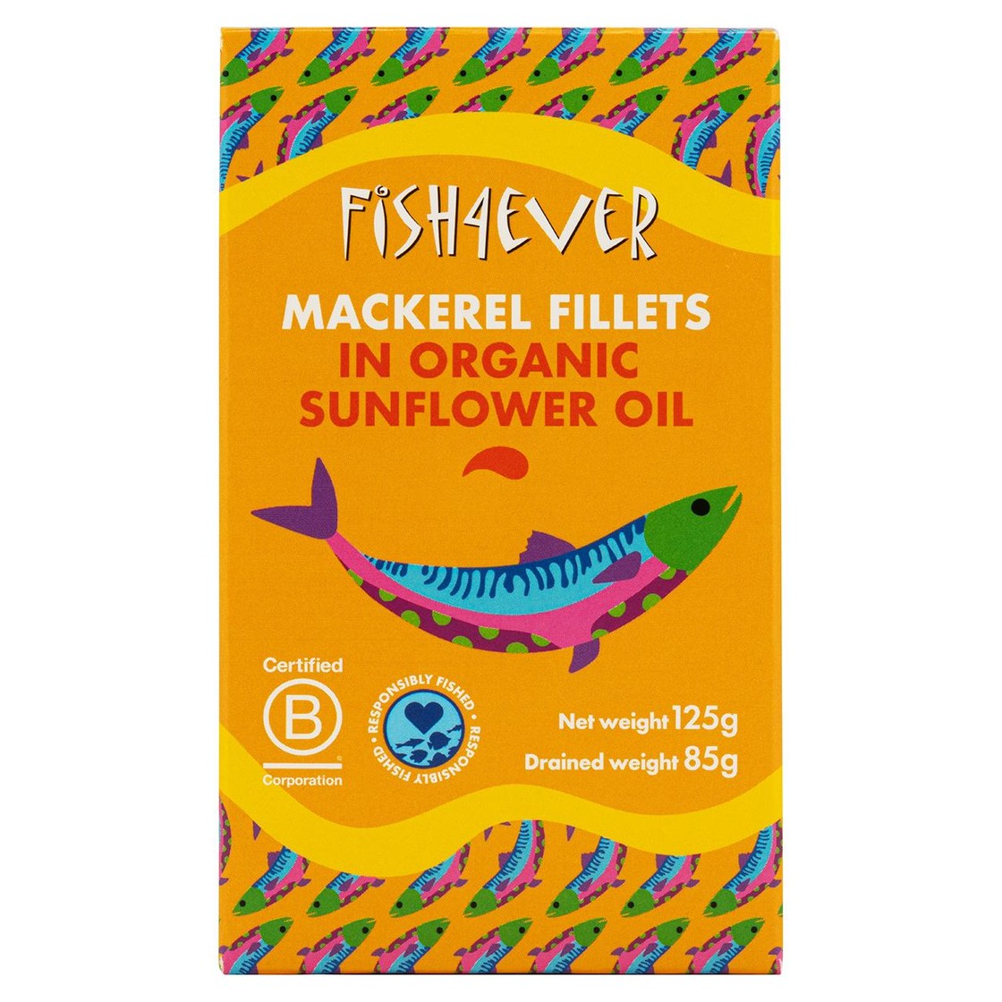 Fish 4 Ever Mackerel Fillets in Organic Sunflower Oil - Ocado