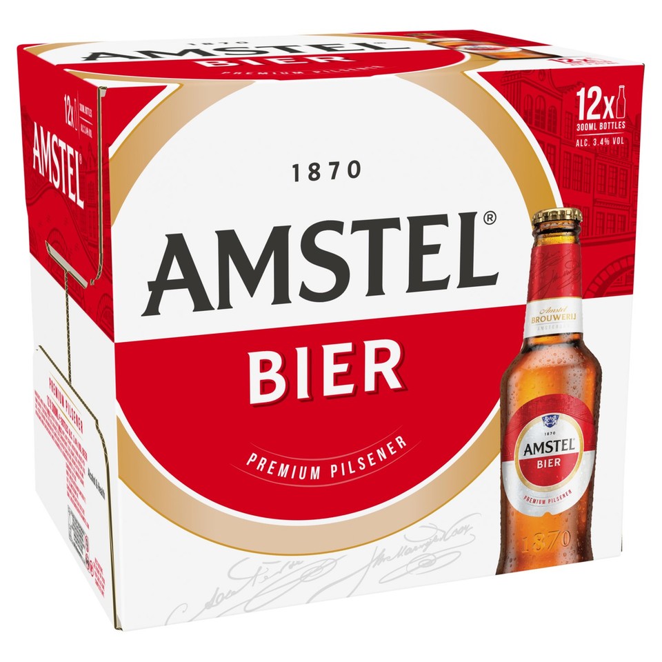 Amstel Lager Beer Bottles - Ocado