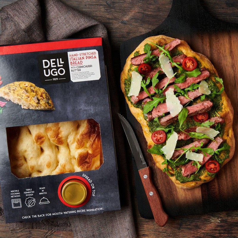 Dell'Ugo Italian Pinsa with Chimichurri Butter - Ocado
