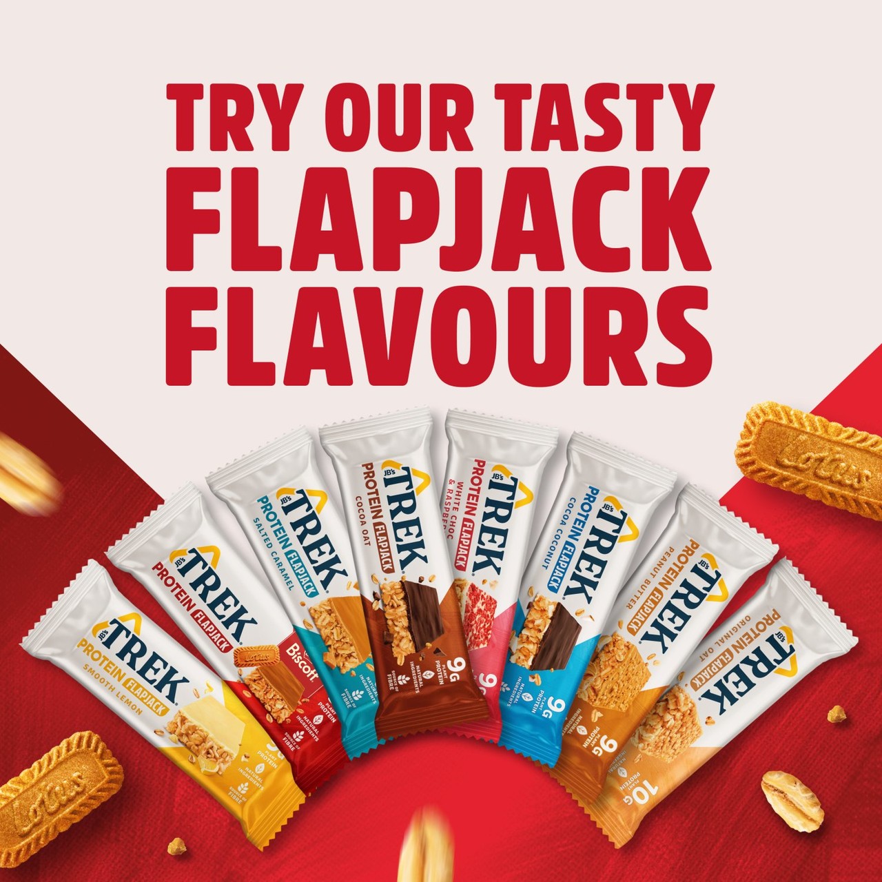 TREK Biscoff Protein Flapjacks Multipack - Ocado