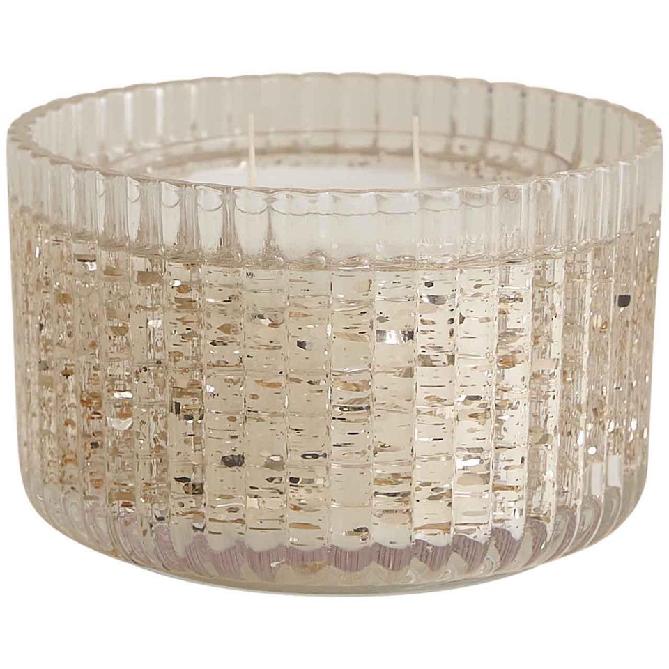 M&S Core 2 Wick Light Up Candle, Gold Mix - Ocado