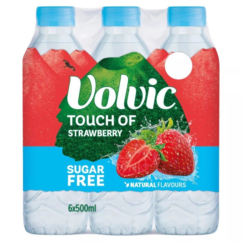 Volvic Touch of Fruit Strawberry Still Flavoured Water Multipack - Ocado