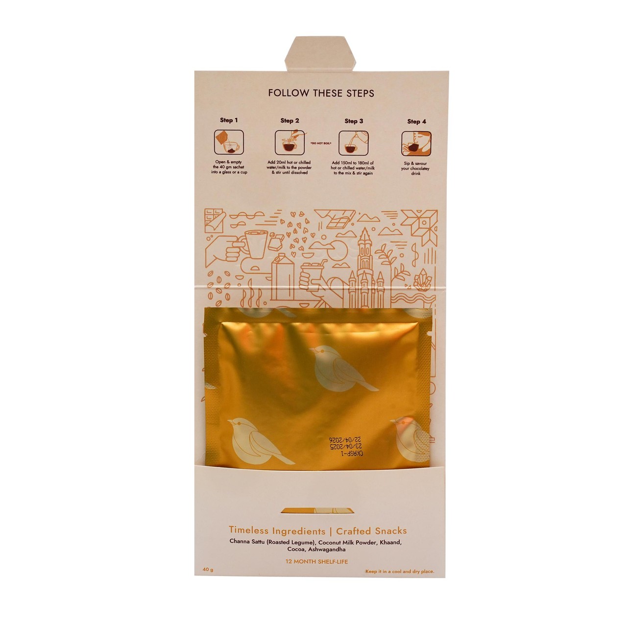 Lumara Cocoa Karma roasted chana sattu chocolate drink DAIRY FREE - Ocado