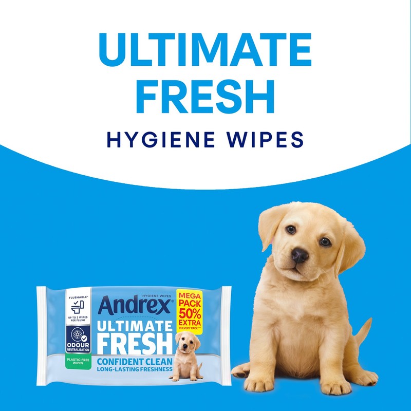 Andrex Ultimate Fresh Wipes Odour Control Quad Pack Moist Tissues - Ocado