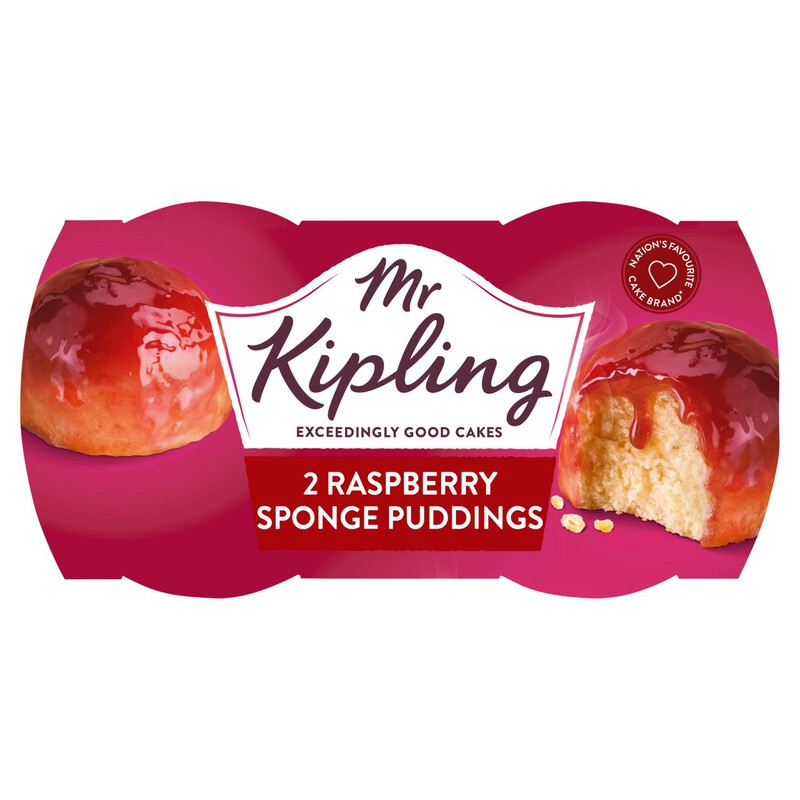 Mr Kipling Raspberry Sponge Puddings - Ocado