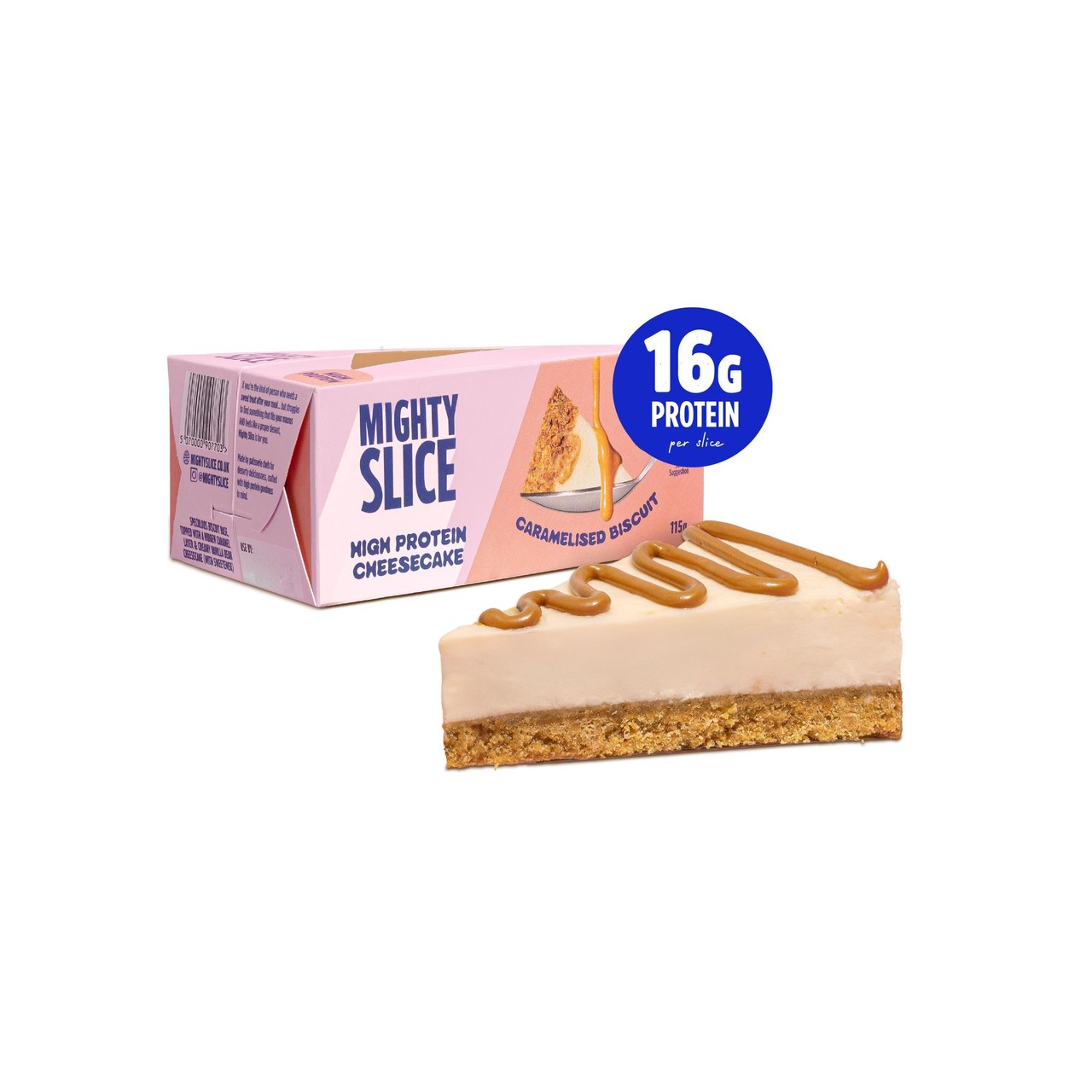 Mighty Slice High Protein Caramelised Biscuit Cheesecake Slice - Ocado