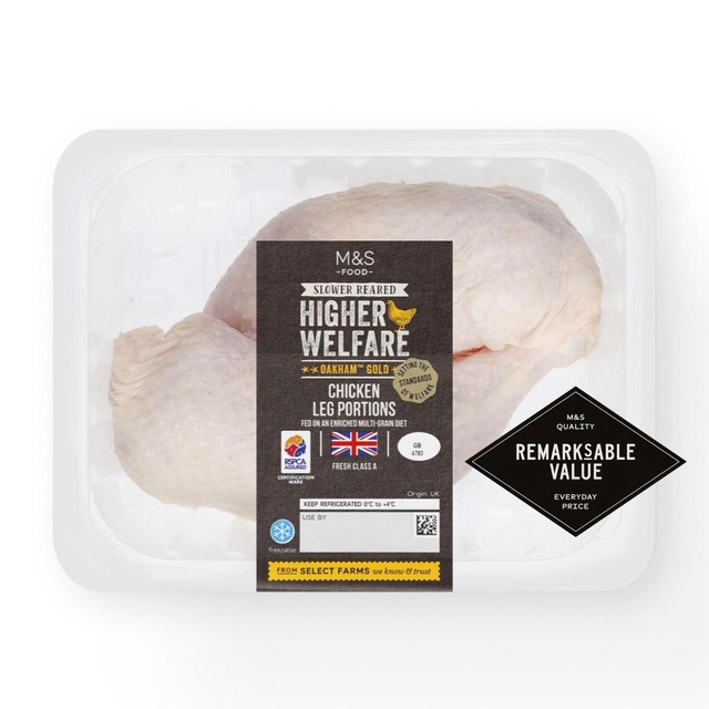 M&S Oakham Gold Chicken Leg Portions - Ocado