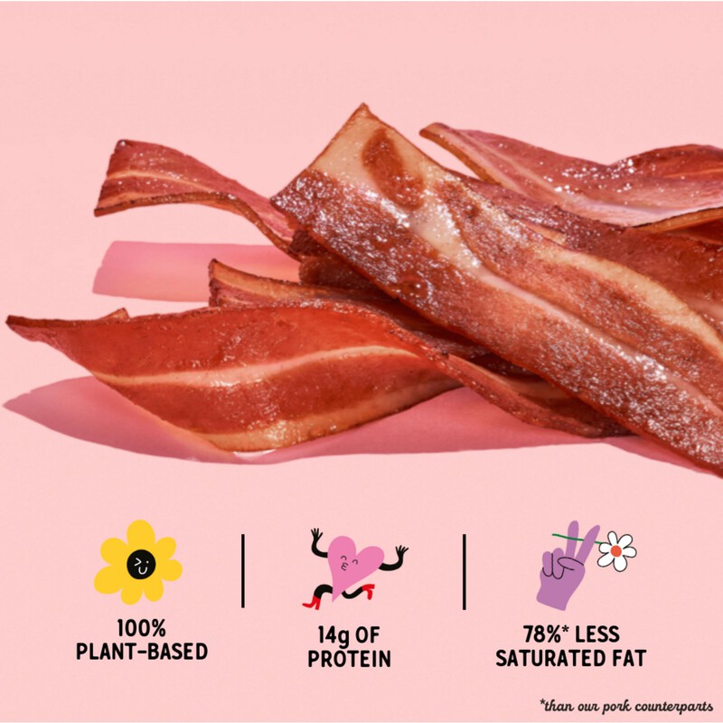 La Vie Plant-based Smoked Bacon Rashers, Vegan - Ocado