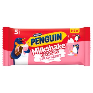 McVitie's Penguin Strawberry milkshake cake bar - Ocado