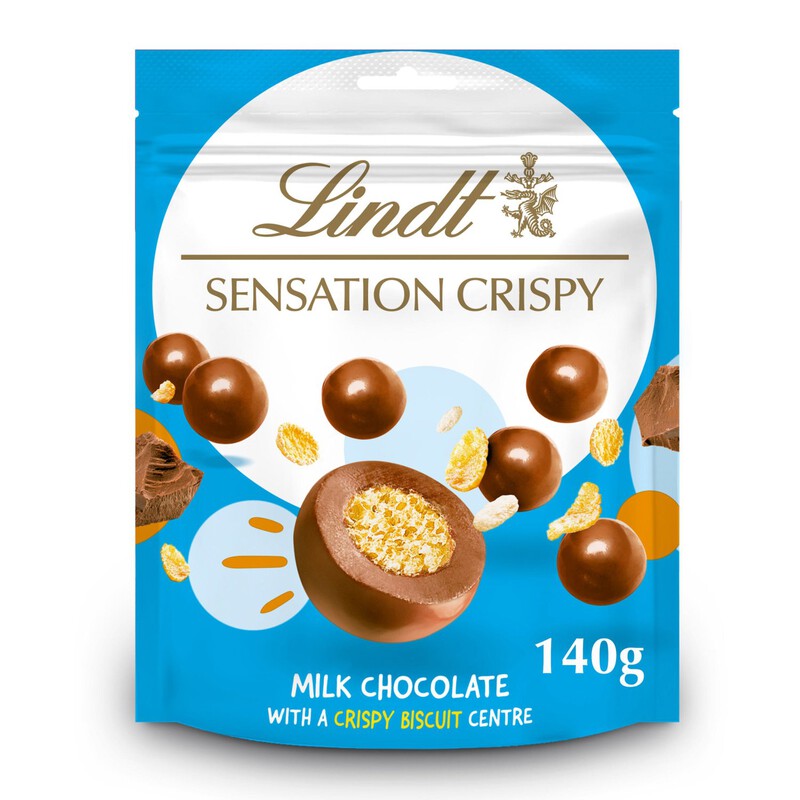 Lindt Sensations Crispy Milk Chocolate Pouch - Ocado