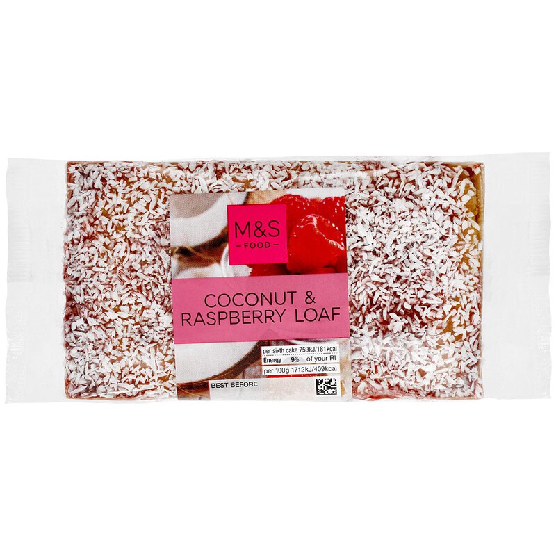 M&S Coconut & Raspberry Loaf - Ocado