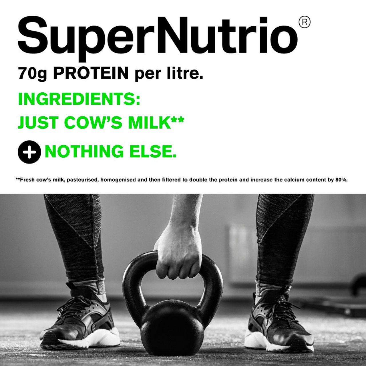 SuperNutrio High Protein Fresh Semi Skimmed Milk - Ocado