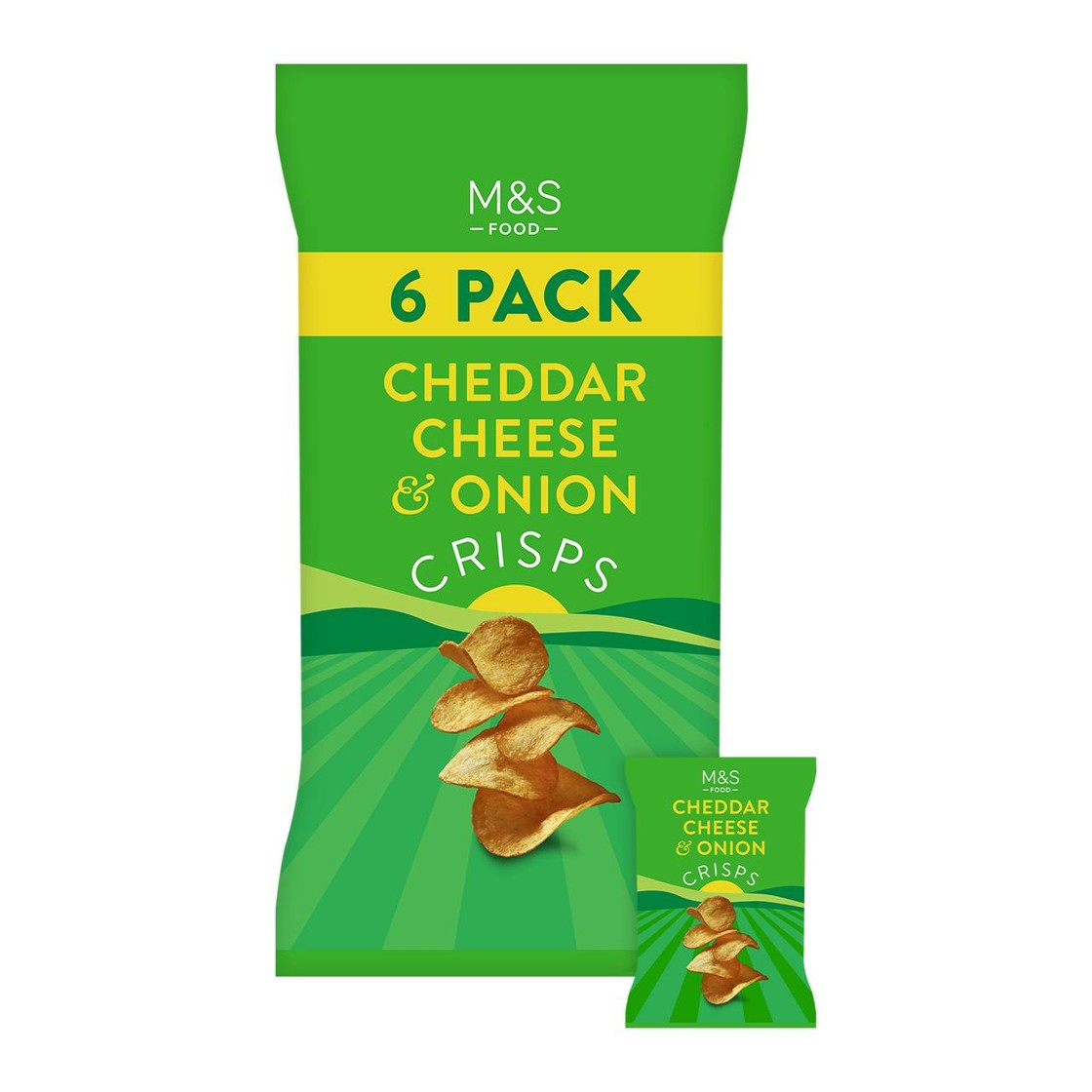 M&S Cheddar Cheese & Onion Crisps Multipack - Ocado