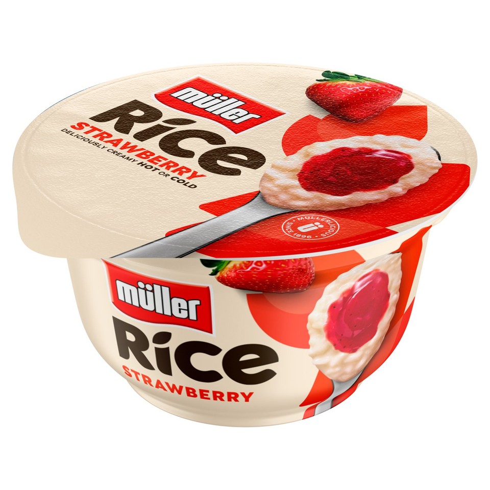 Muller Rice Strawberry Low Fat Pudding Dessert - Ocado