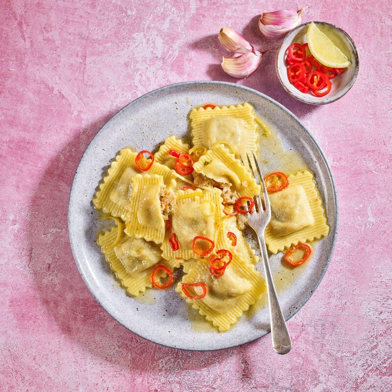 Dell'Ugo Prawn, Garlic & Chilli Ravioli - Ocado