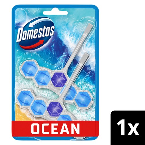 Domestos Power 5 Toilet Rim Block Ocean - Ocado