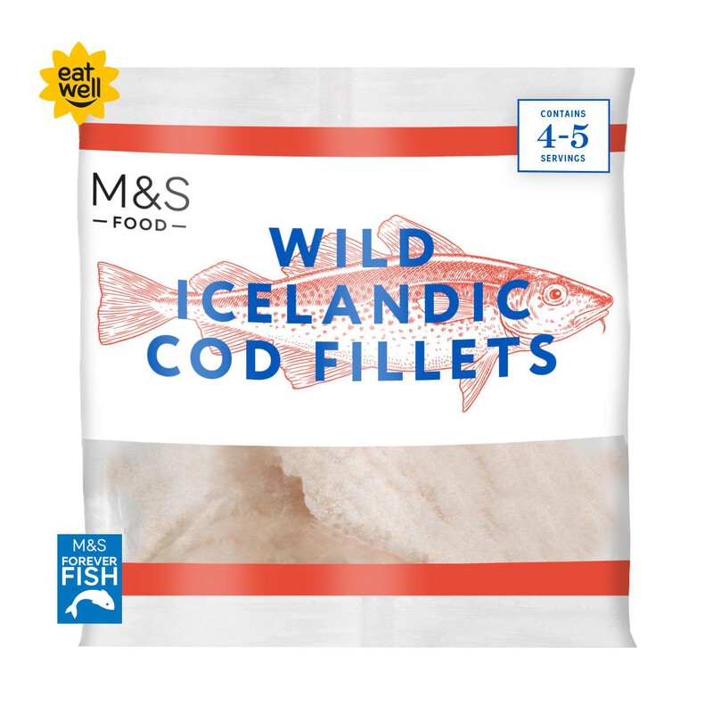 M&S Wild Icelandic Cod Fillets Frozen - Ocado