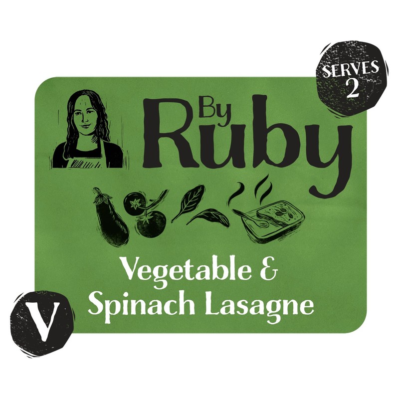 ByRuby Vegetable & Spinach Lasagne Serves 2 - Ocado