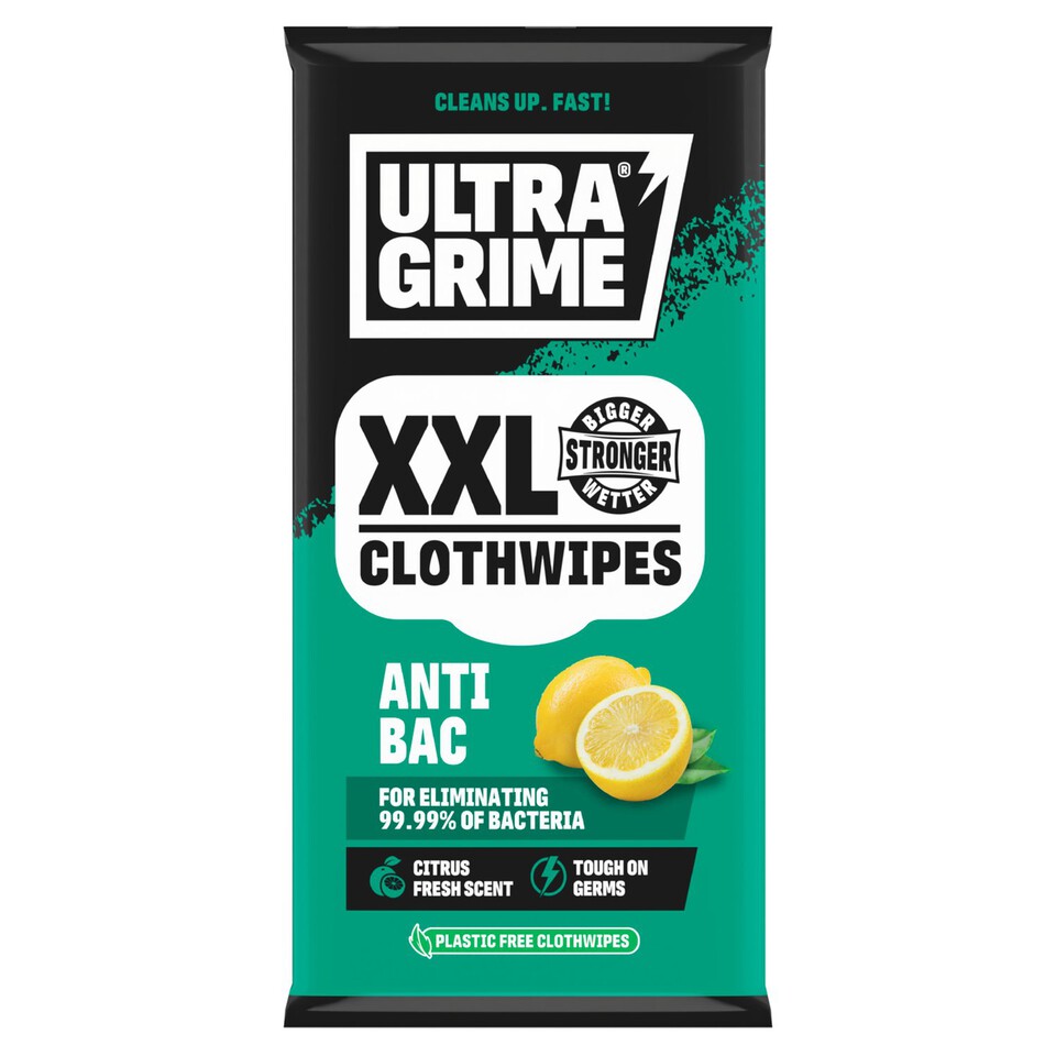 UltraGrime Anti-Bac XXL Clothwipes - Ocado