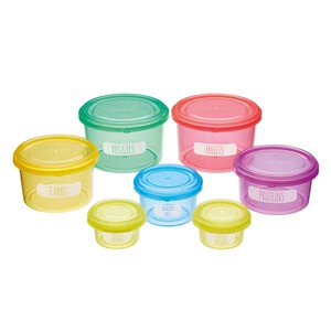 KitchenCraft Stacking Portion Control Storage Pots - Ocado