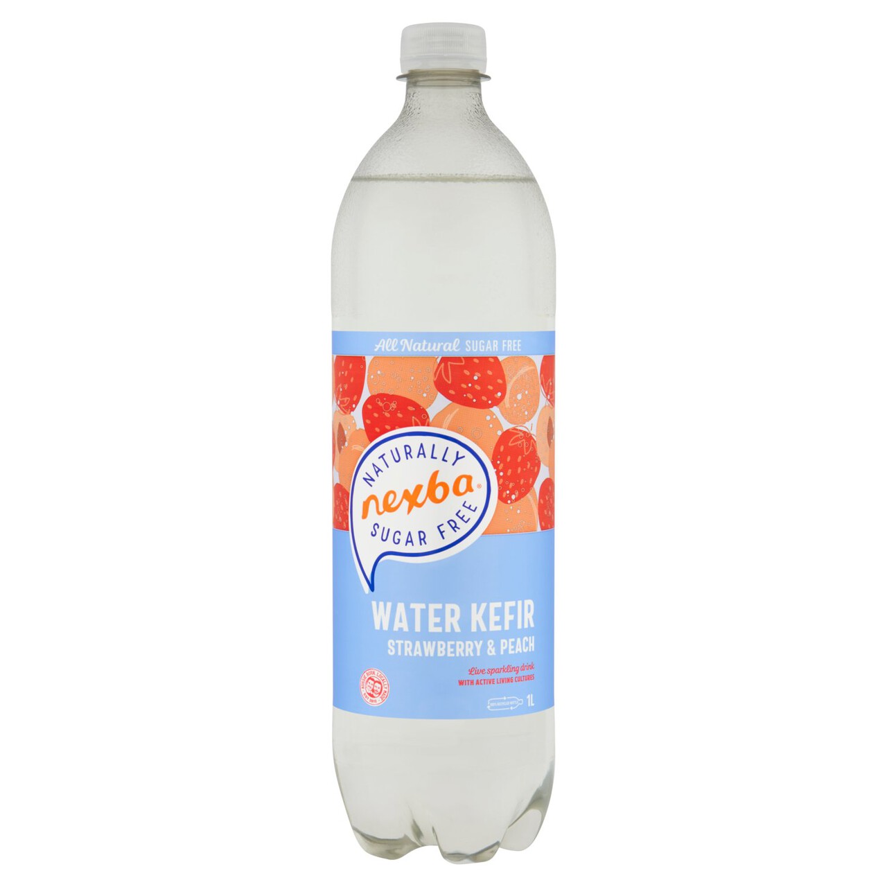 Nexba Water Kefir Strawberry & Peach - Ocado