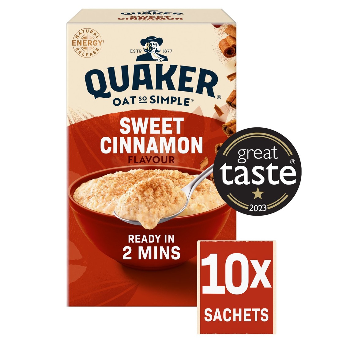 Quaker Oat So Simple Sweet Cinnamon Porridge Sachets Cereal - Ocado