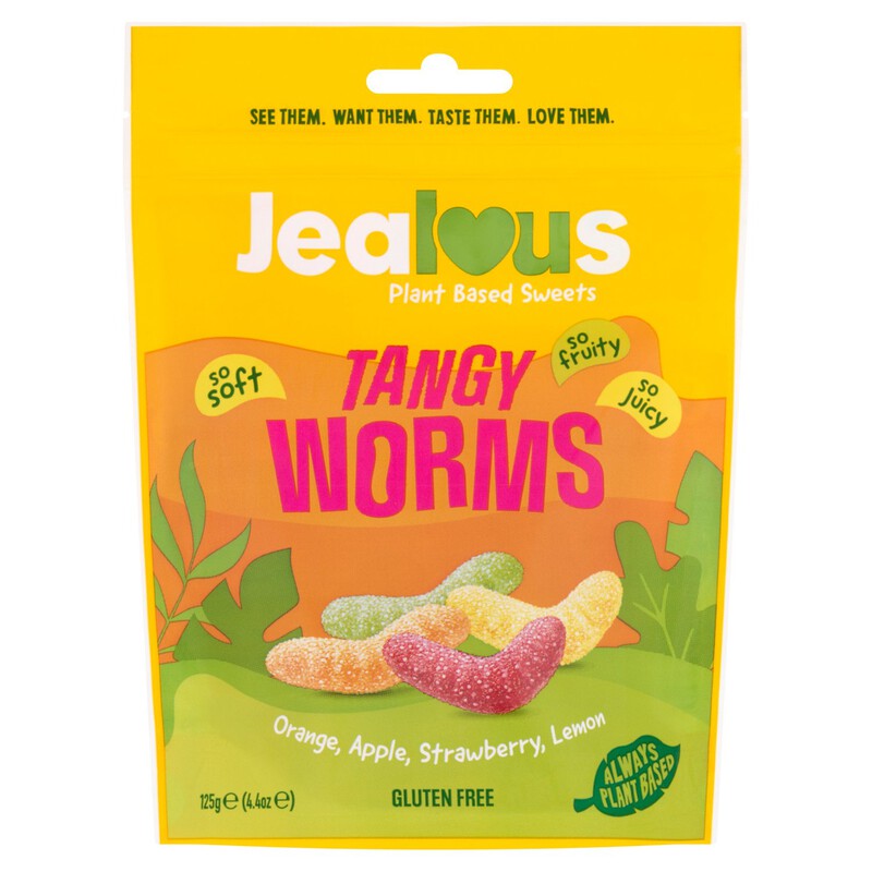 Jealous Sweets Tangy Worms Plant-based Gummy Sweets - Ocado