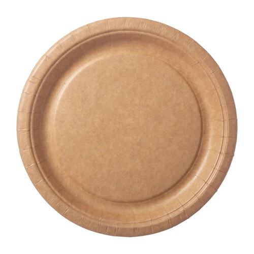 Kraft Brown Paper Plates - Ocado